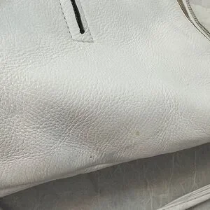 Coach | Bags | Coach Bleeker Large White Leather Shouldercrossbody Bag ...